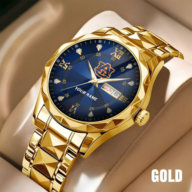 Auburn Tigers |Custom Name Men Luxury Hand Watch Gifts For Fan – 98finan