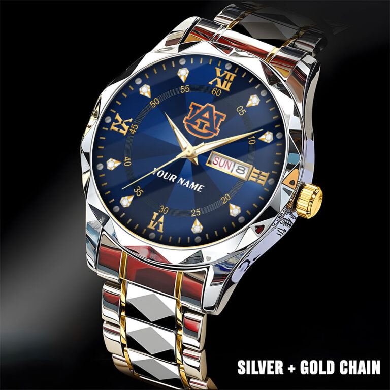 Auburn Tigers |Custom Name Men Luxury Hand Watch Gifts For Fan – 98finan
