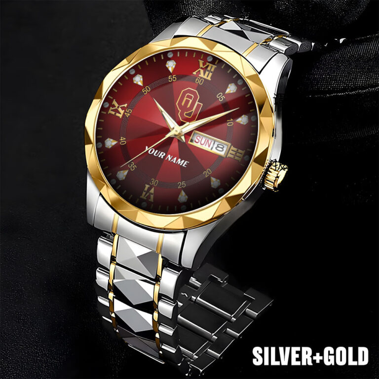 Oklahoma Sooners |Custom Name Men Luxury Hand Watch Gifts For Fan – 98finan