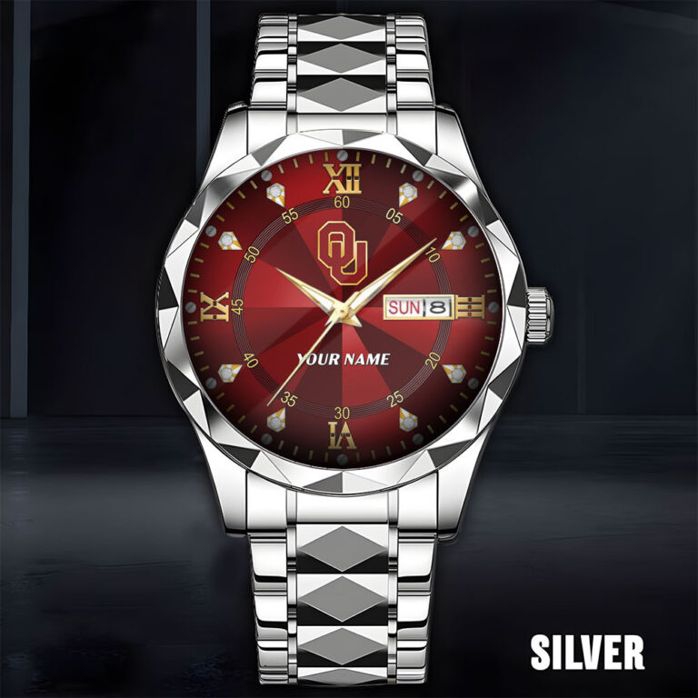 Oklahoma Sooners |Custom Name Men Luxury Hand Watch Gifts For Fan – 98finan